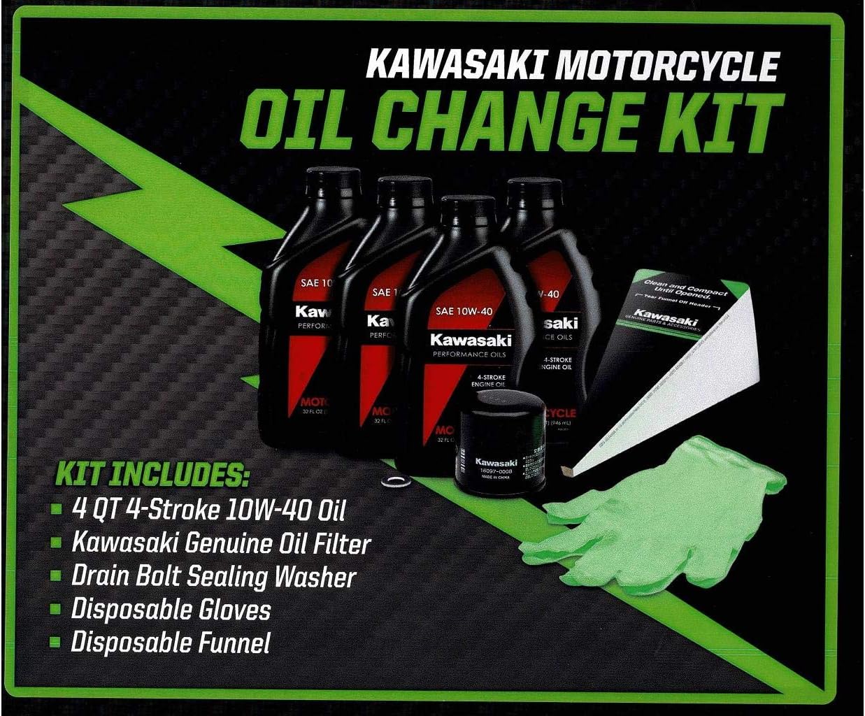 Amazon.com: Kawasaki Ninja ZX-9R ZX900 OEM Oil Change Kit KAW02 ...
