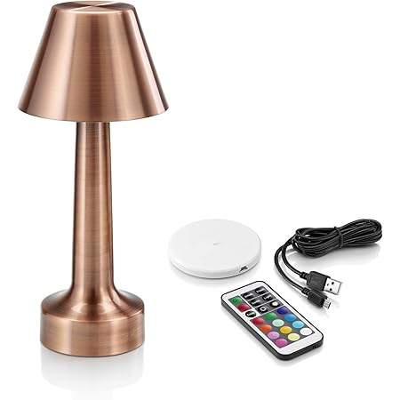 Auraglow Copper Aluminium Rechargeable Remote-Controlled Colour ...