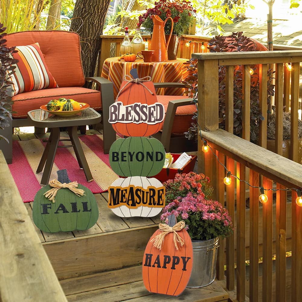 Decoraciones De Otoño De Madera Para El Jardín 4 Ideas De