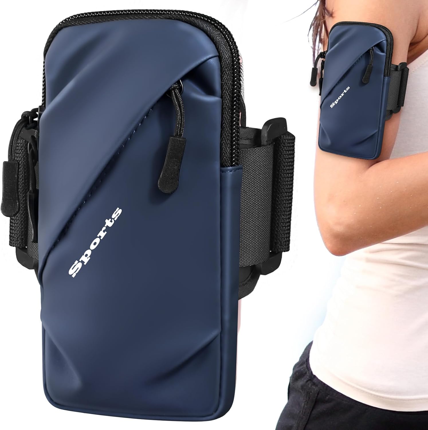 TicEaik Running Armband for Apple iPhone, Android,Phones up to 6.7,Key ...