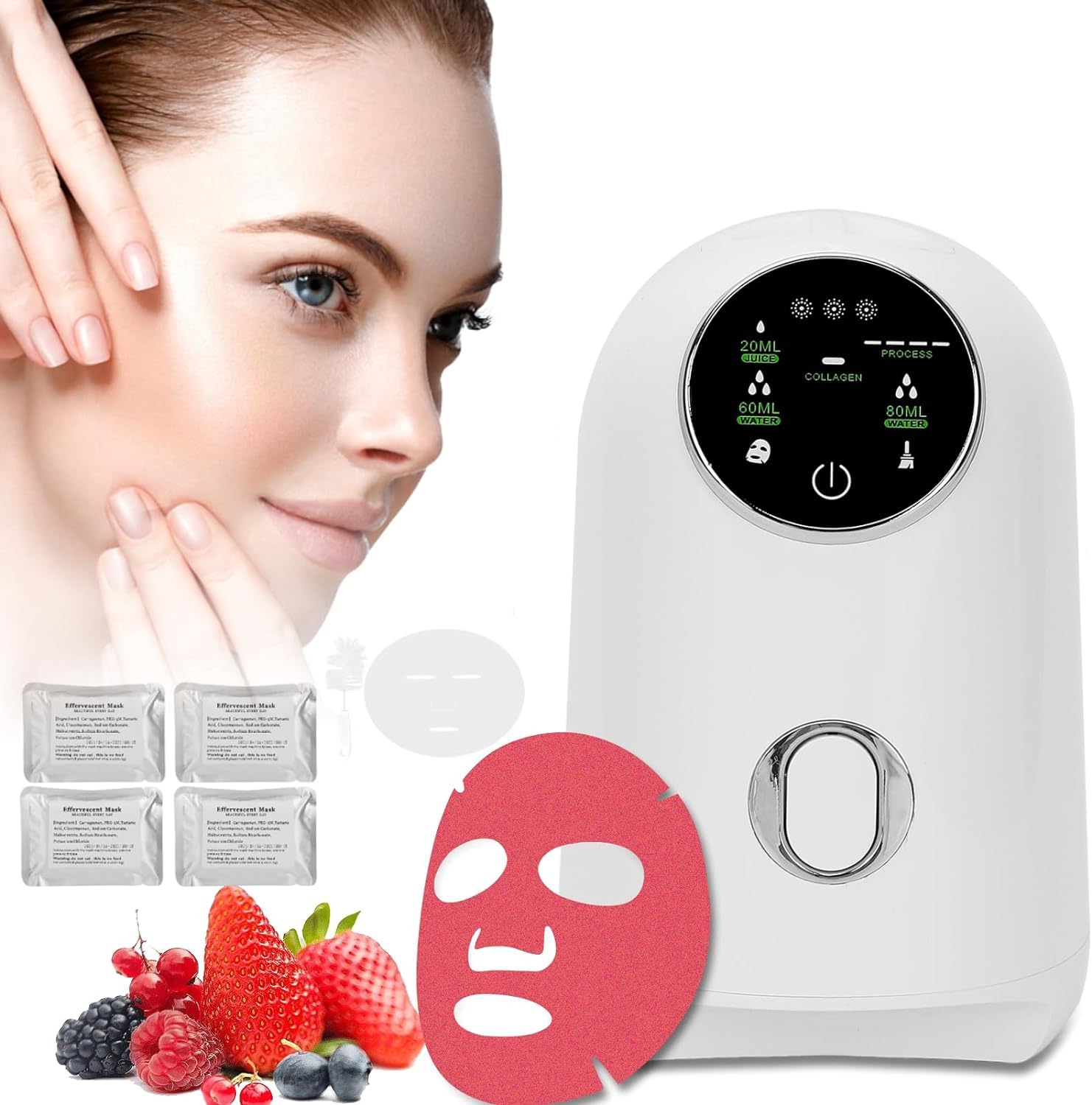 Buy Lucario Model Facial Mask Maker Machine Kit with 32 Counts Collagen ...