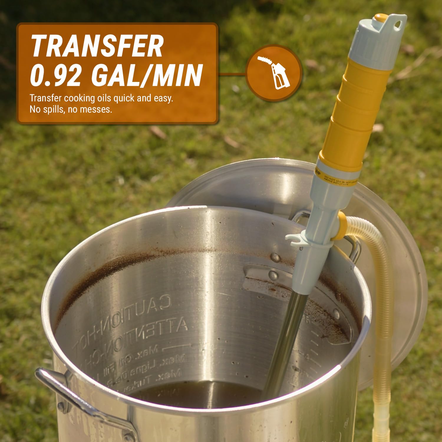 Snapklik.com : TERA PUMP Battery Powered Deep Fryer Oil Transfer Pump