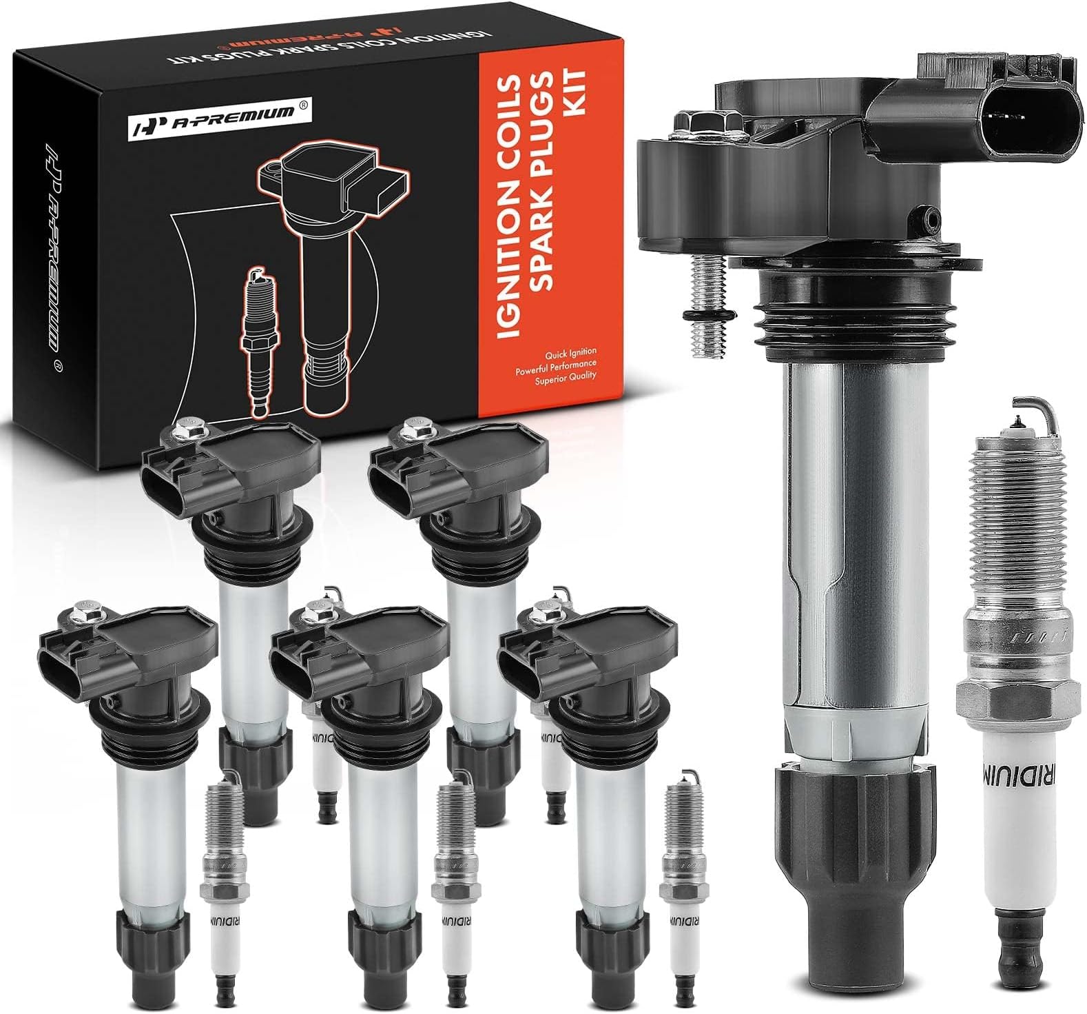 Amazon.com: A-Premium Ignition Coils and Spark Plugs Kits Compatible ...