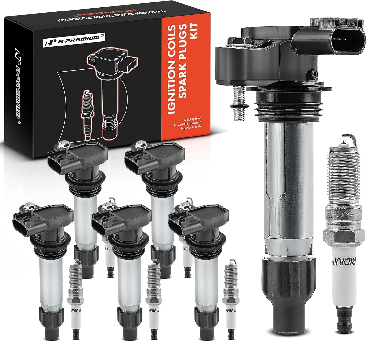 Amazon.com: A-Premium Ignition Coils and Spark Plugs Kits Compatible ...