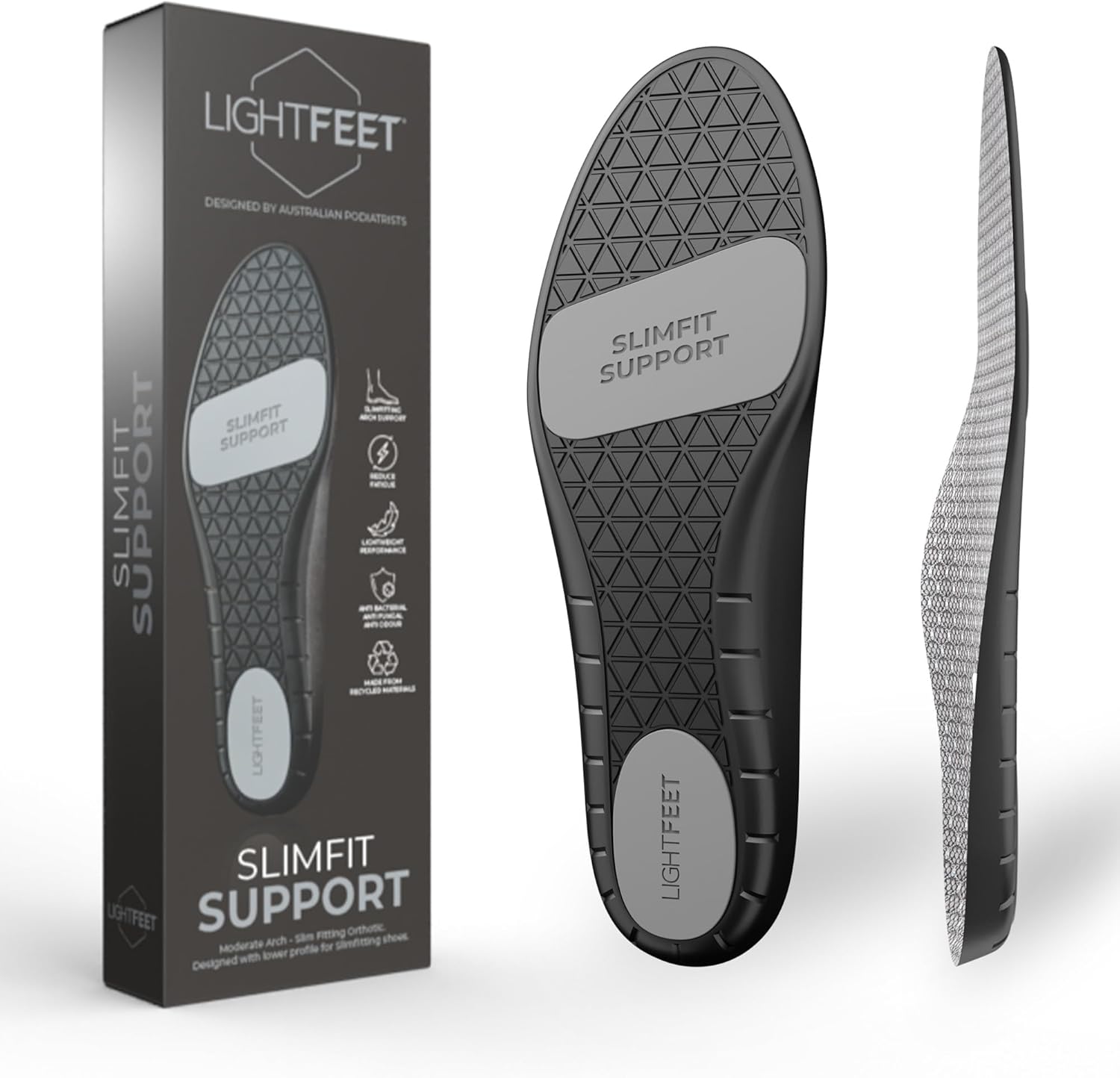 Lightfeet Slimfit Support Insoles: Optimal Support, Fit, & Comfort for ...