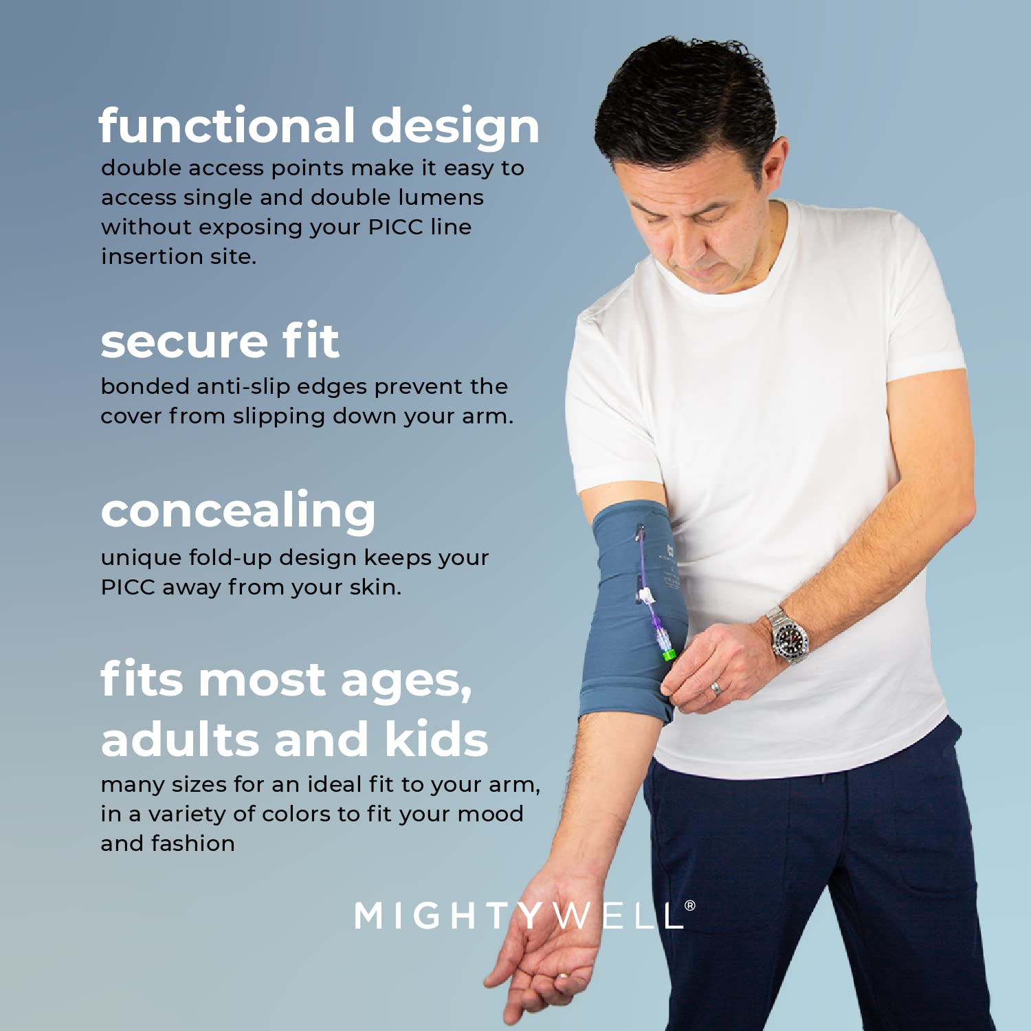 Snapklik.com : Mighty Well PICCPerfect PICC Line Cover: Soft Touch ...