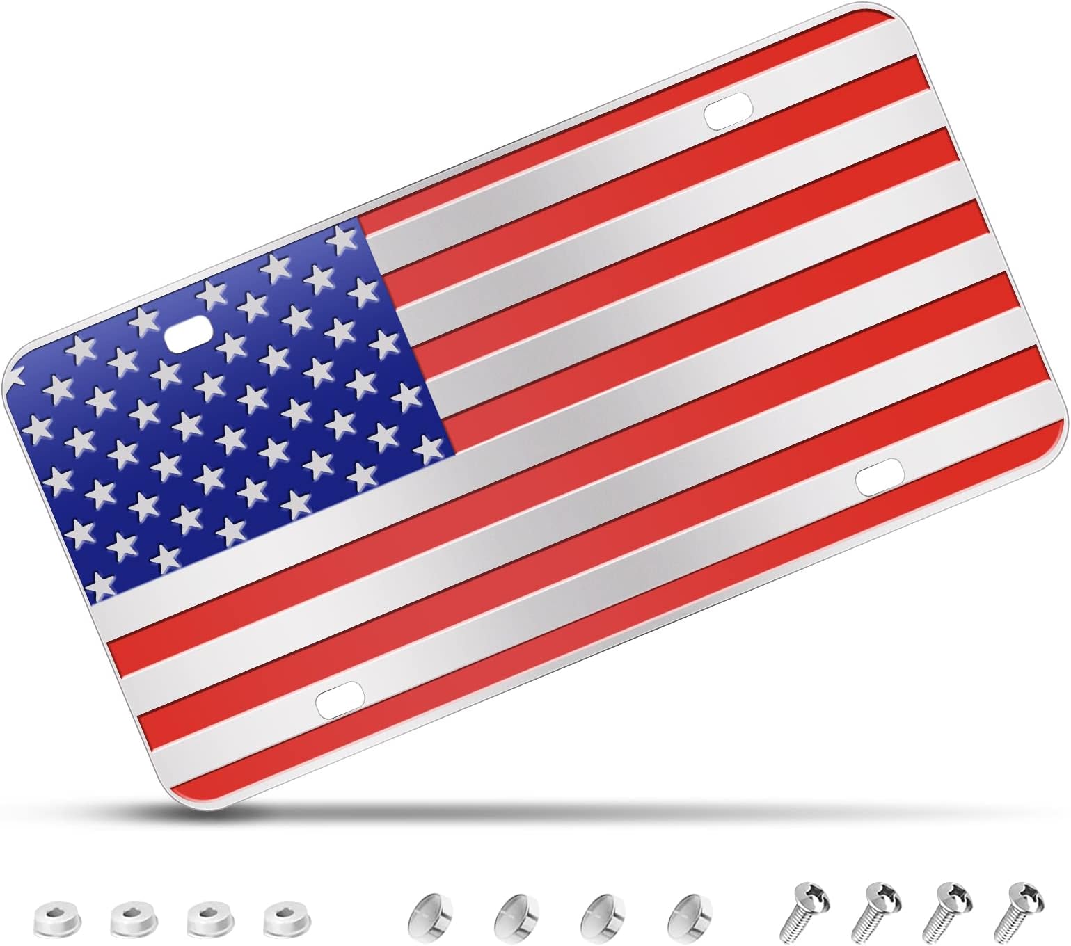Amazon.com: American Front Flag License Plate, Custom Novelty Vintage ...