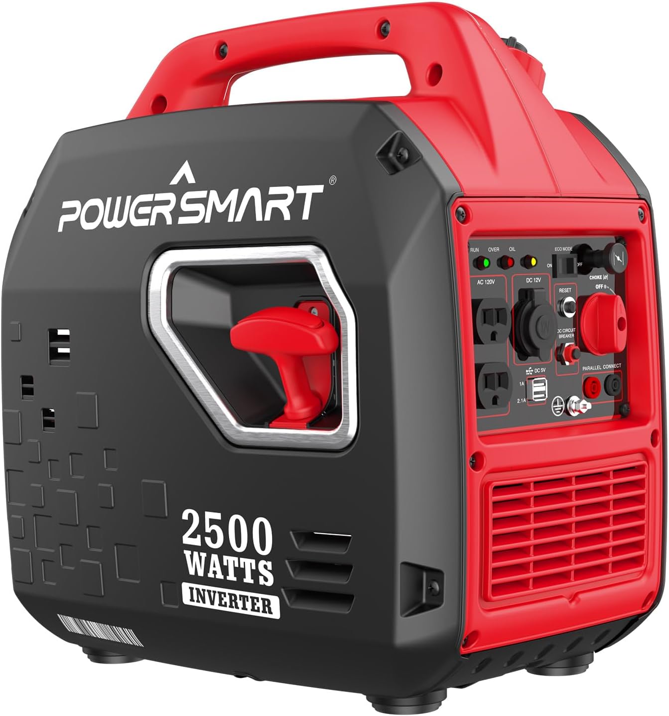 Amazon.com : PowerSmart 2500-Watt Portable Inverter Generator with CO ...