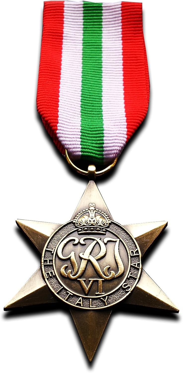 Italy Star WW2 Military Medal British Commonwealth Sea and Land Service ...