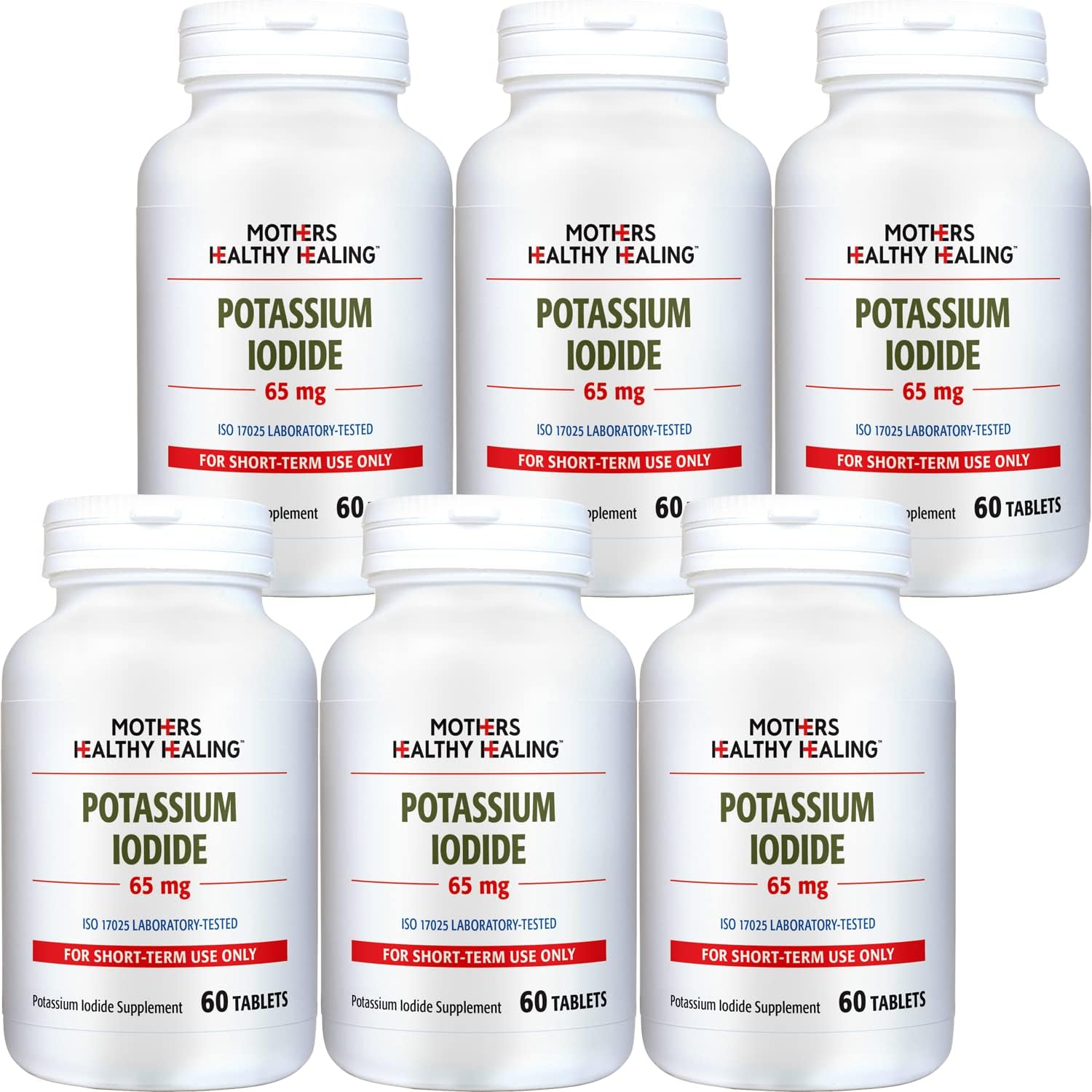 Mothers Healthy Healing Yoduro de potasio 65 mg Suplemento KI Paquete ...