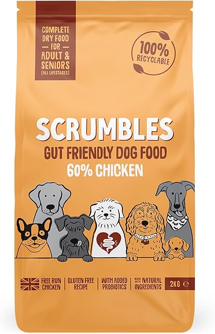Scrumbles Dry Dog Food with Fresh Chicken, 2 kg (Pack of 1),package may ...