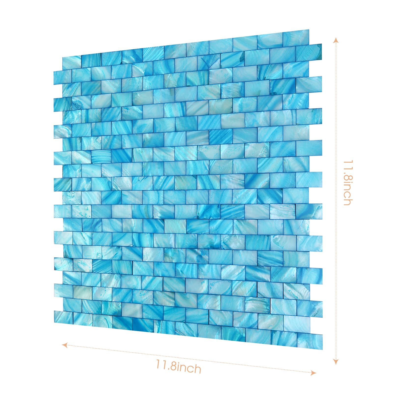 Snapklik.com : 10 - Sheet Pearl Shells Tile Peel And Stick Backsplash ...