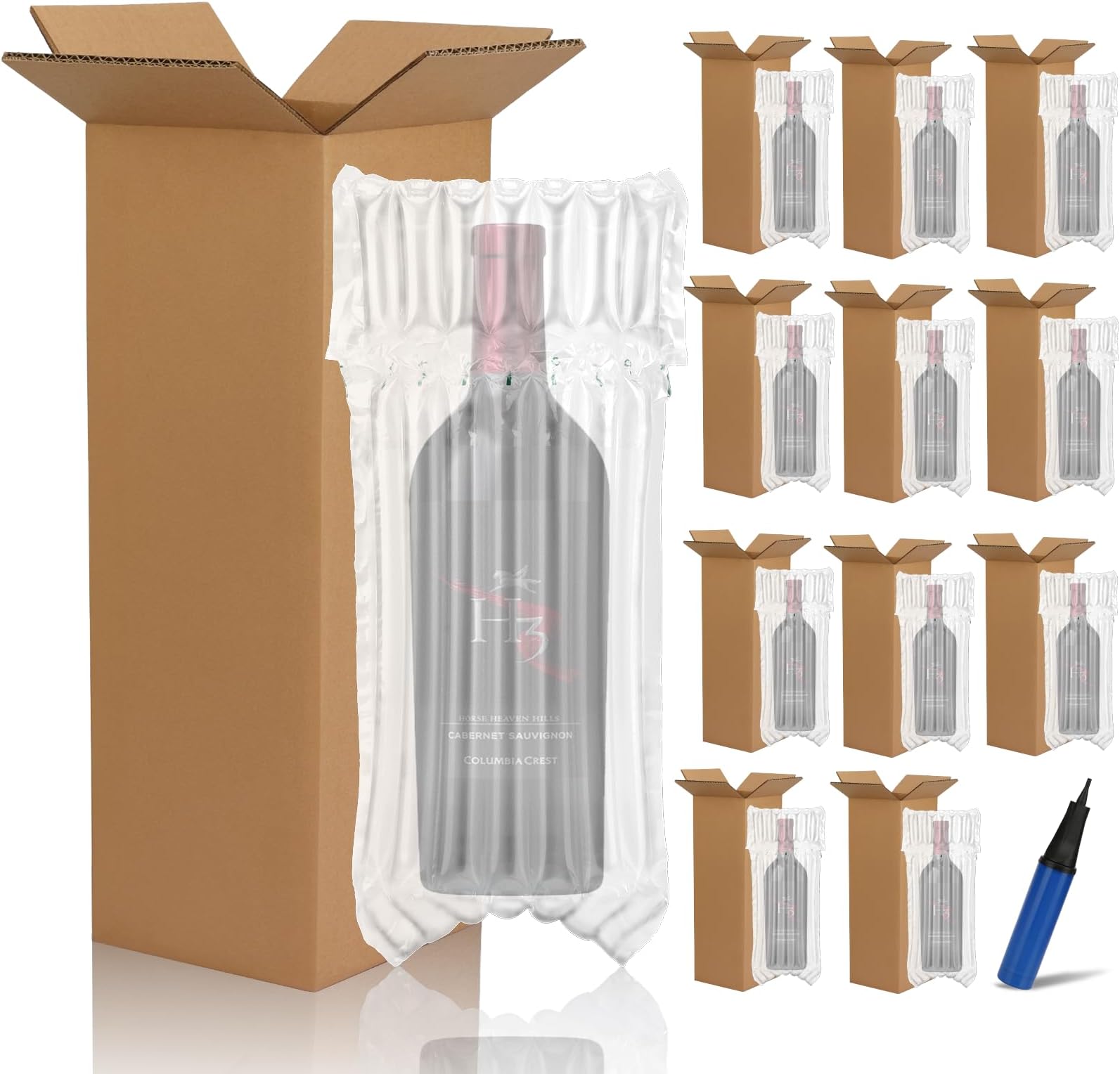 Amazon.com: 12 Bottle Styrofoam Wine Shipper with cardboard shipping ...