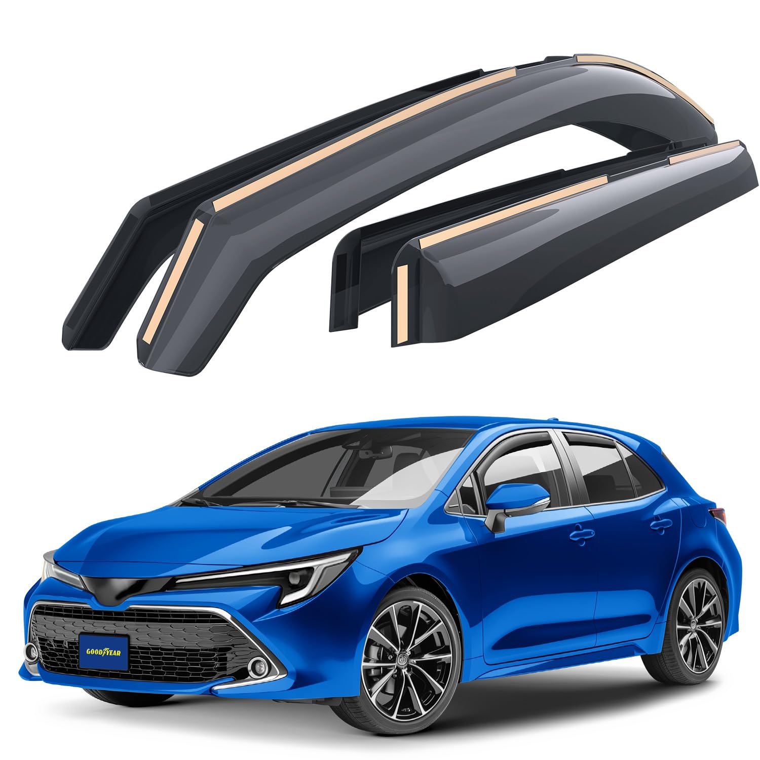 Goodyear Wind deflector for/compatible with Toyota Corolla Hatchback ...