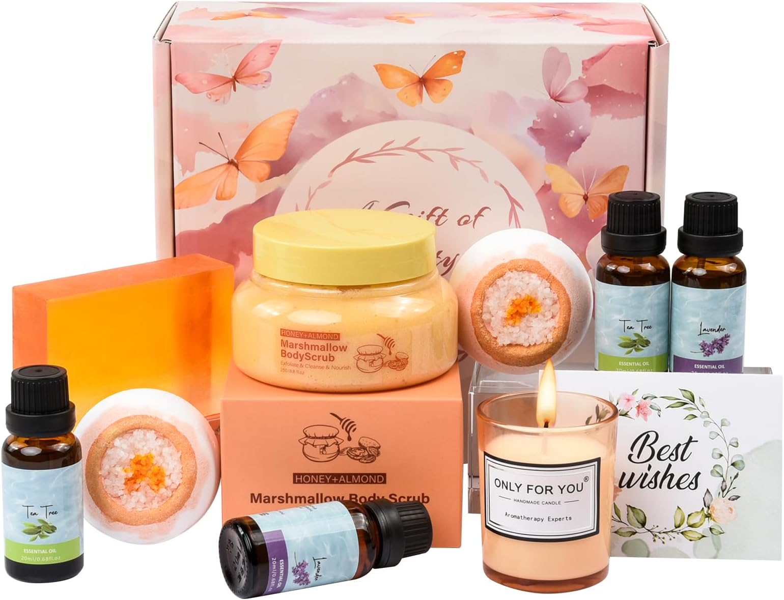 Amazon.com : Birthday Gifts for Women, Relaxing Spa Gift Basket Set ...