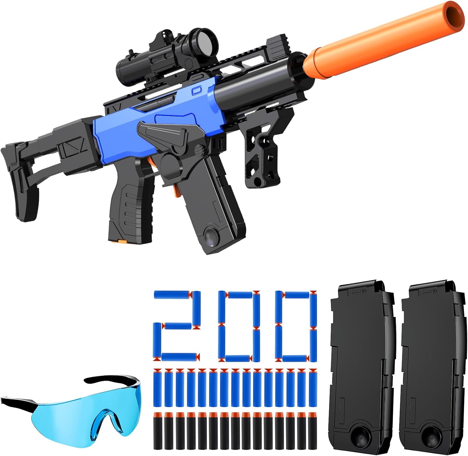 Amazon.com: Toy Gun Automatic Sniper Rifle for Nerf Guns Bullets ...