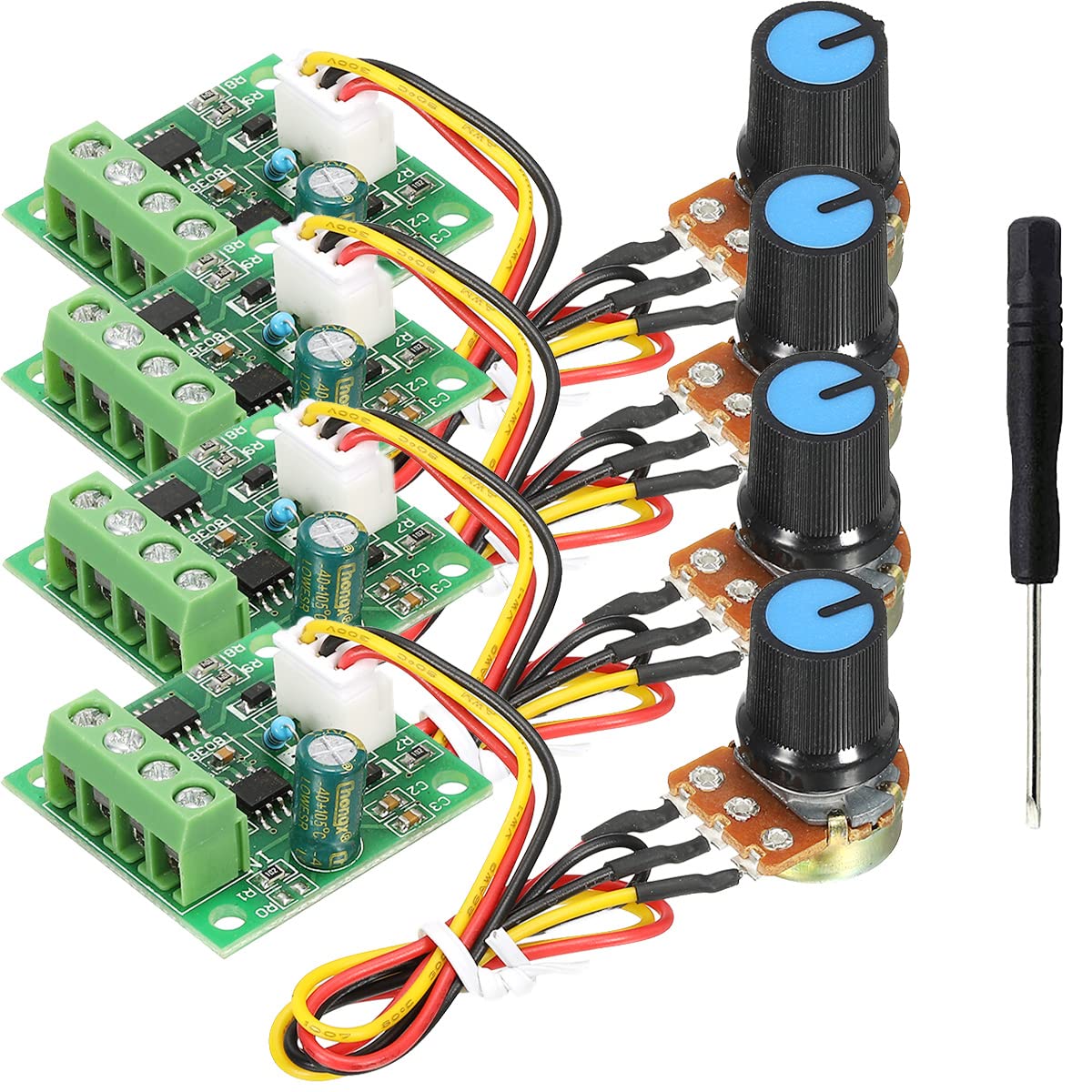 Amazon.com: DKARDU 4 pcs DC PWM Controller DC Motor Speed Controller ...