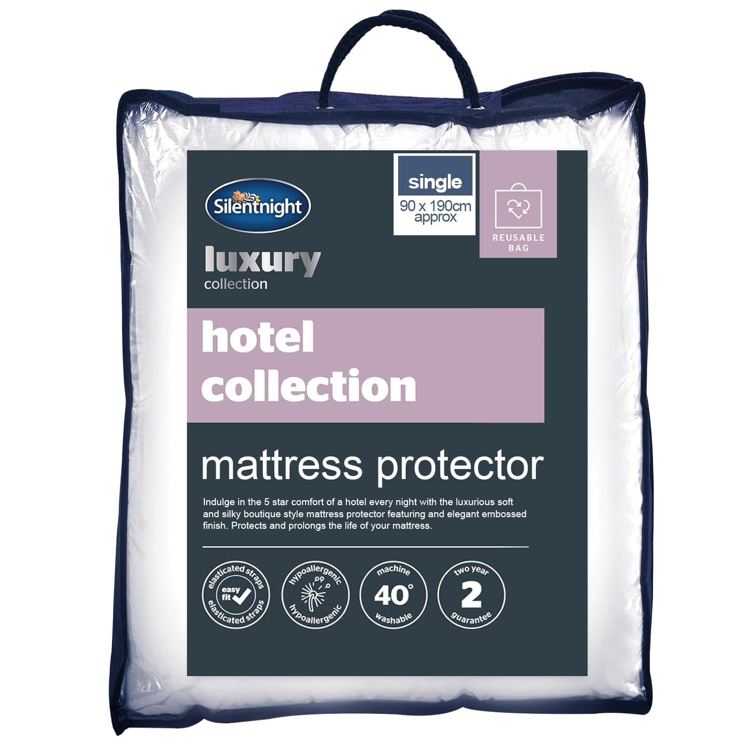 Silentnight Hotel Collection Mattress Protector - Luxury Quilted Anti ...