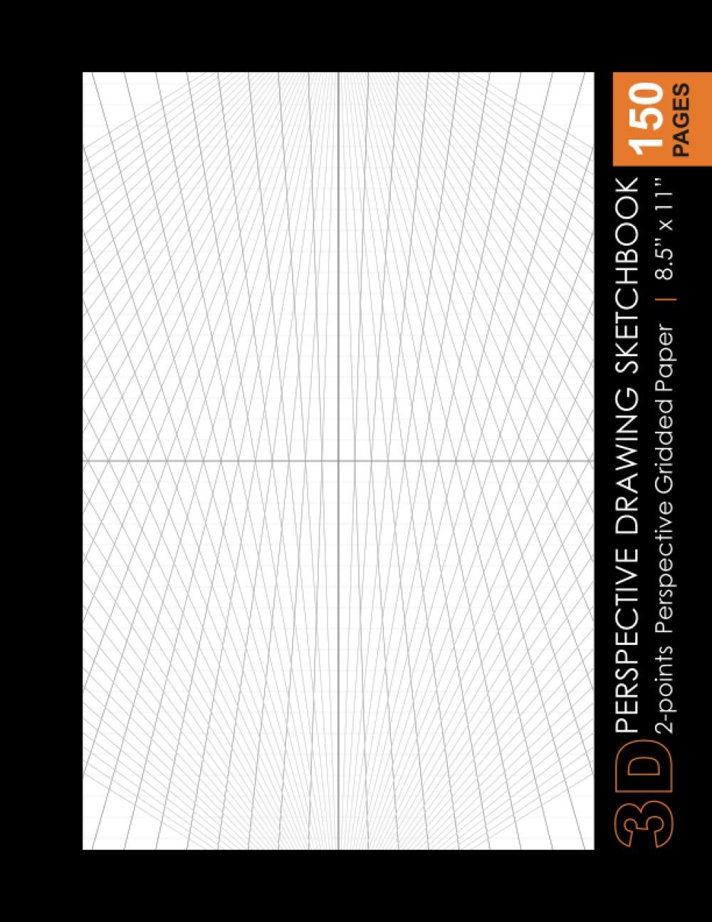 Perspective Drawing Sketchbook 2 Point Perspective Grid Graph Paper 8 ...