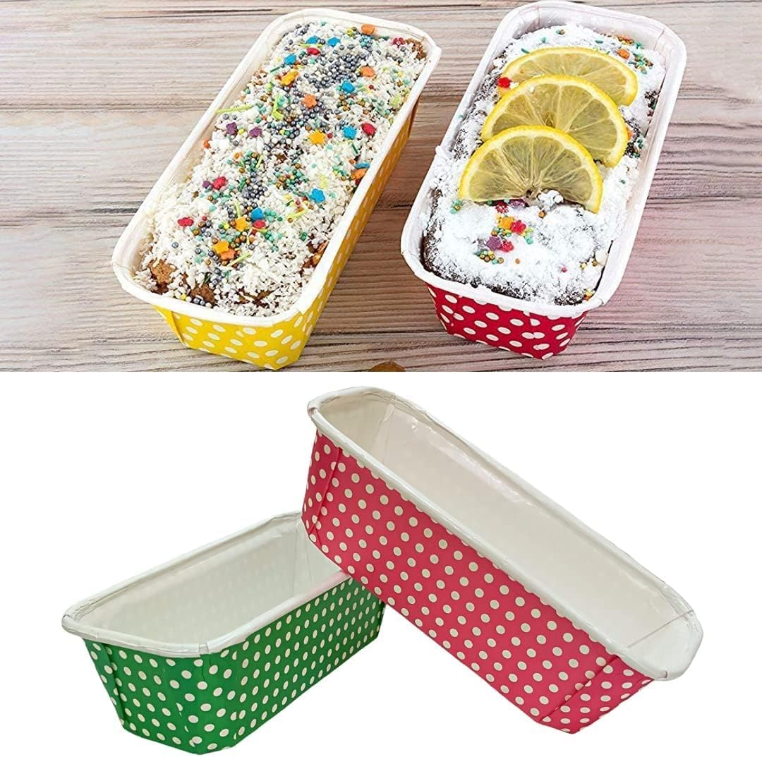 AUTOWRAP 10 Piece Paper loaf pan Food Grade Disposable Paper Baking pan ...