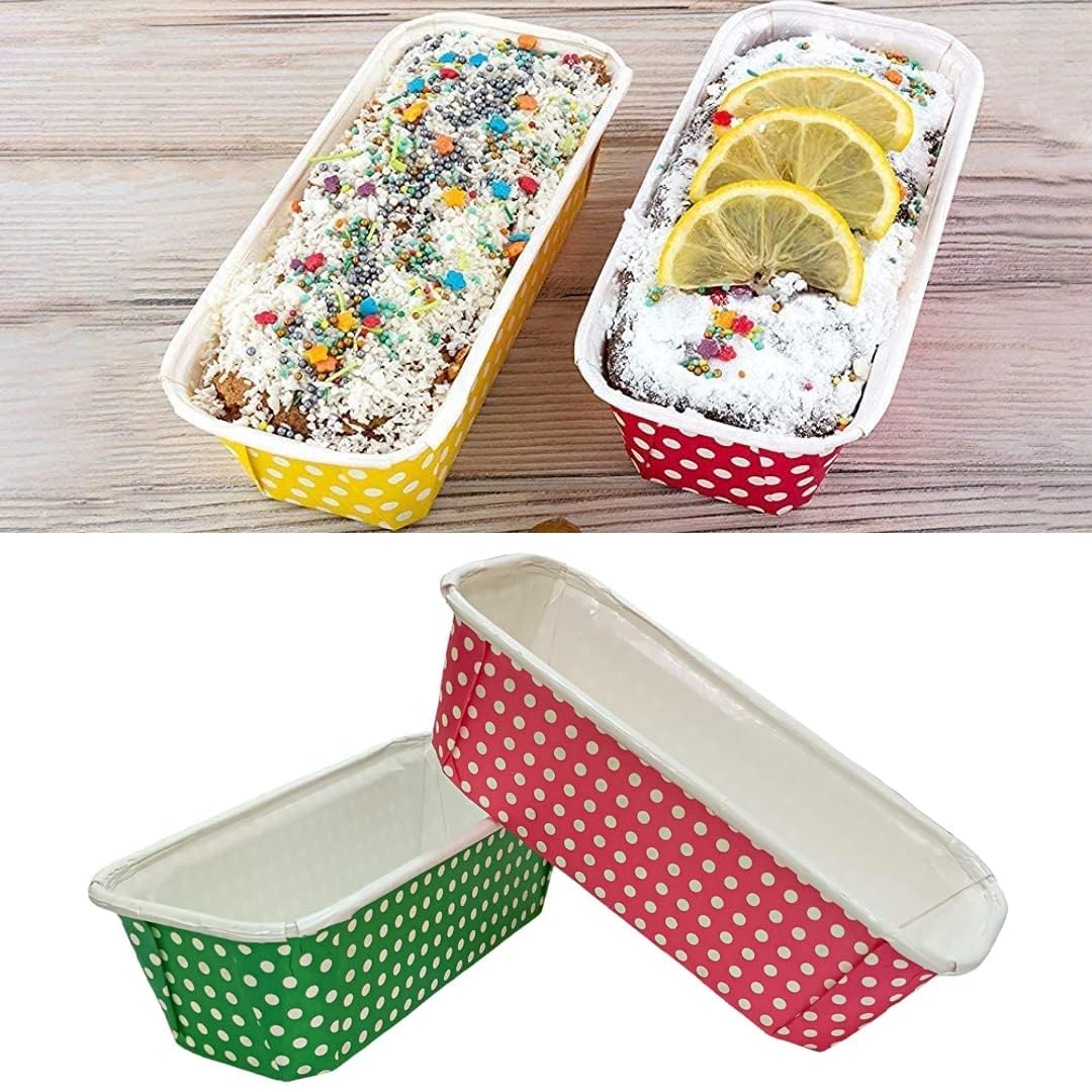 AUTOWRAP 10 Piece Paper loaf pan Food Grade Disposable Paper Baking pan ...