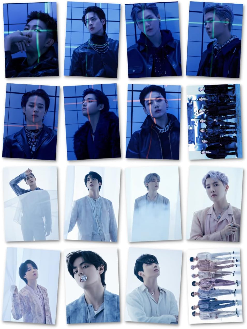BTS Photocards Pack of 16 (8 x 11 cm) | BTS All Member Photocards ( 14 ...