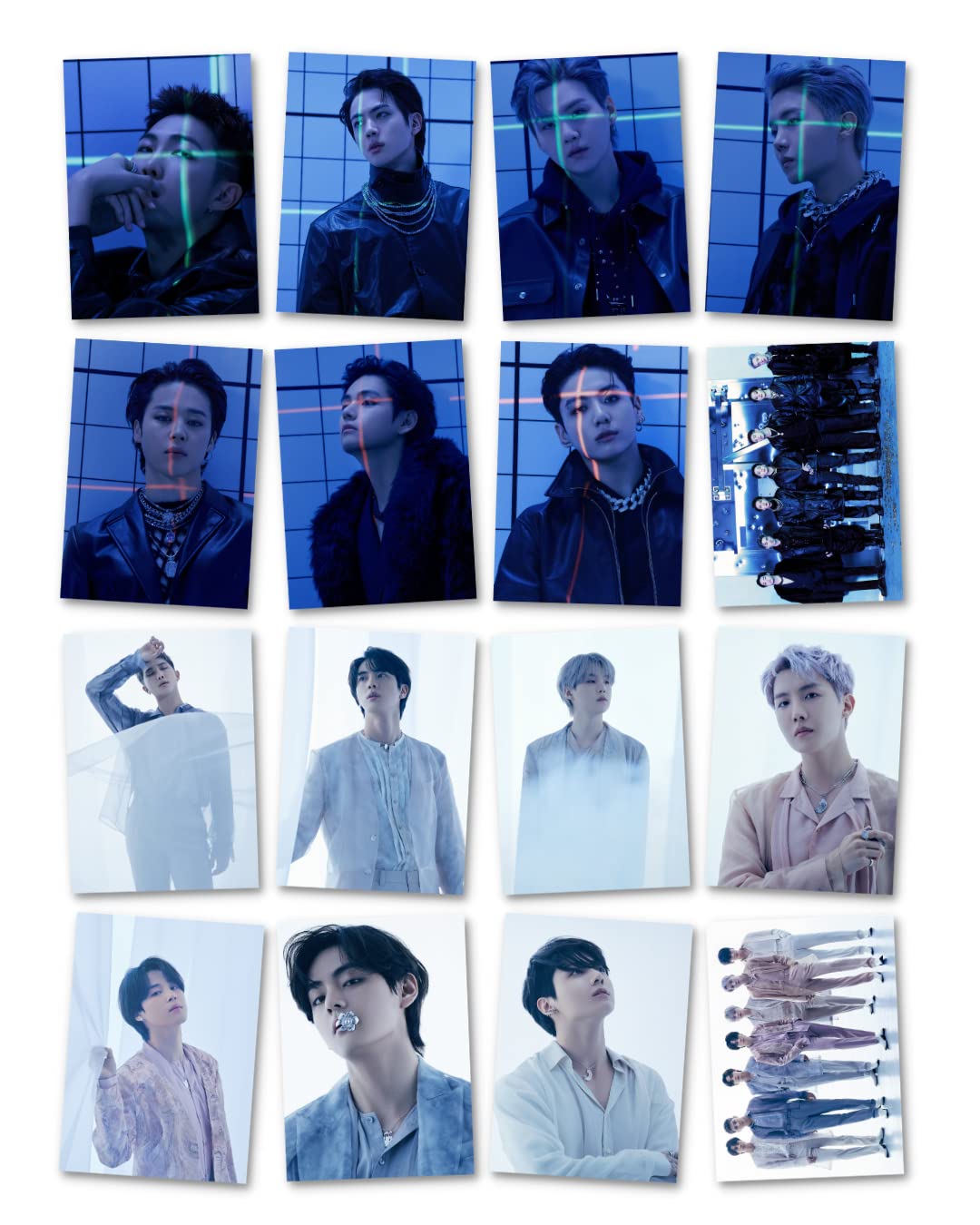 BTS Photocards Pack of 16 (8 x 11 cm) | BTS All Member Photocards ( 14 ...
