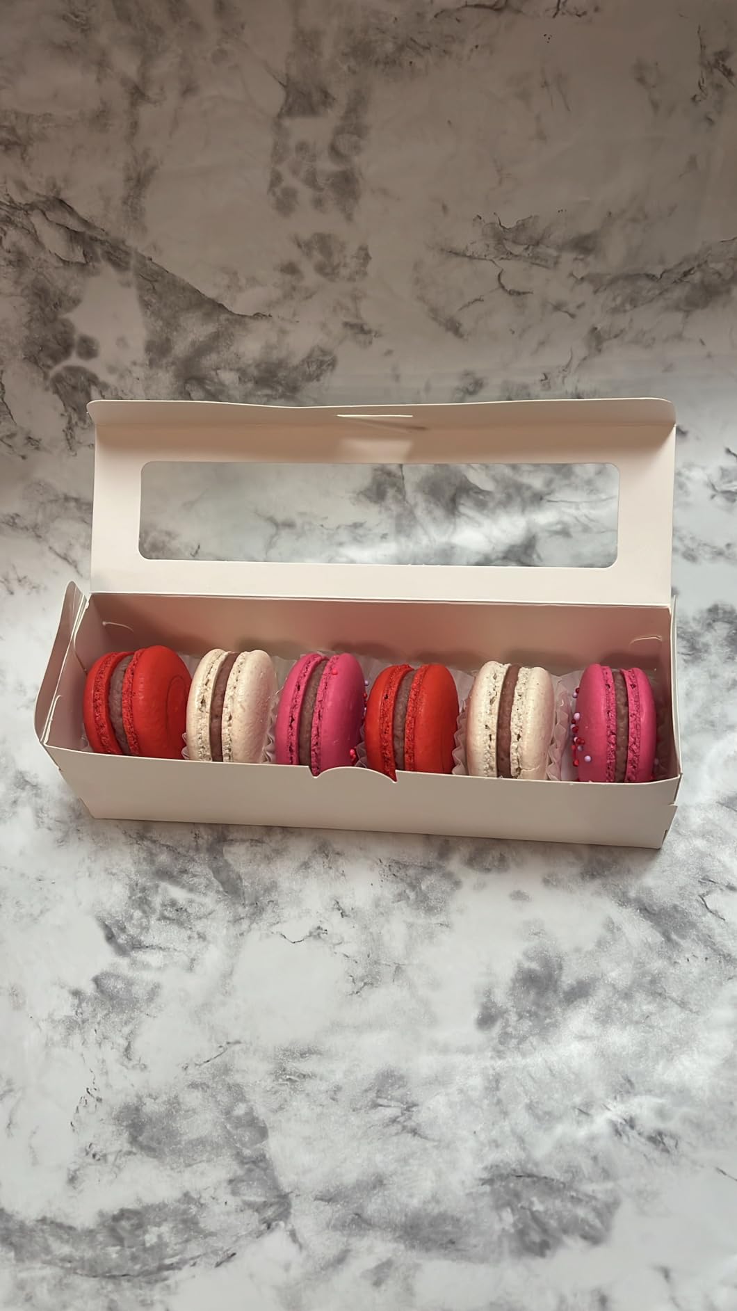 Amazon.com: 28 Pack Macaron Boxes with Clear Window Small Macaron ...