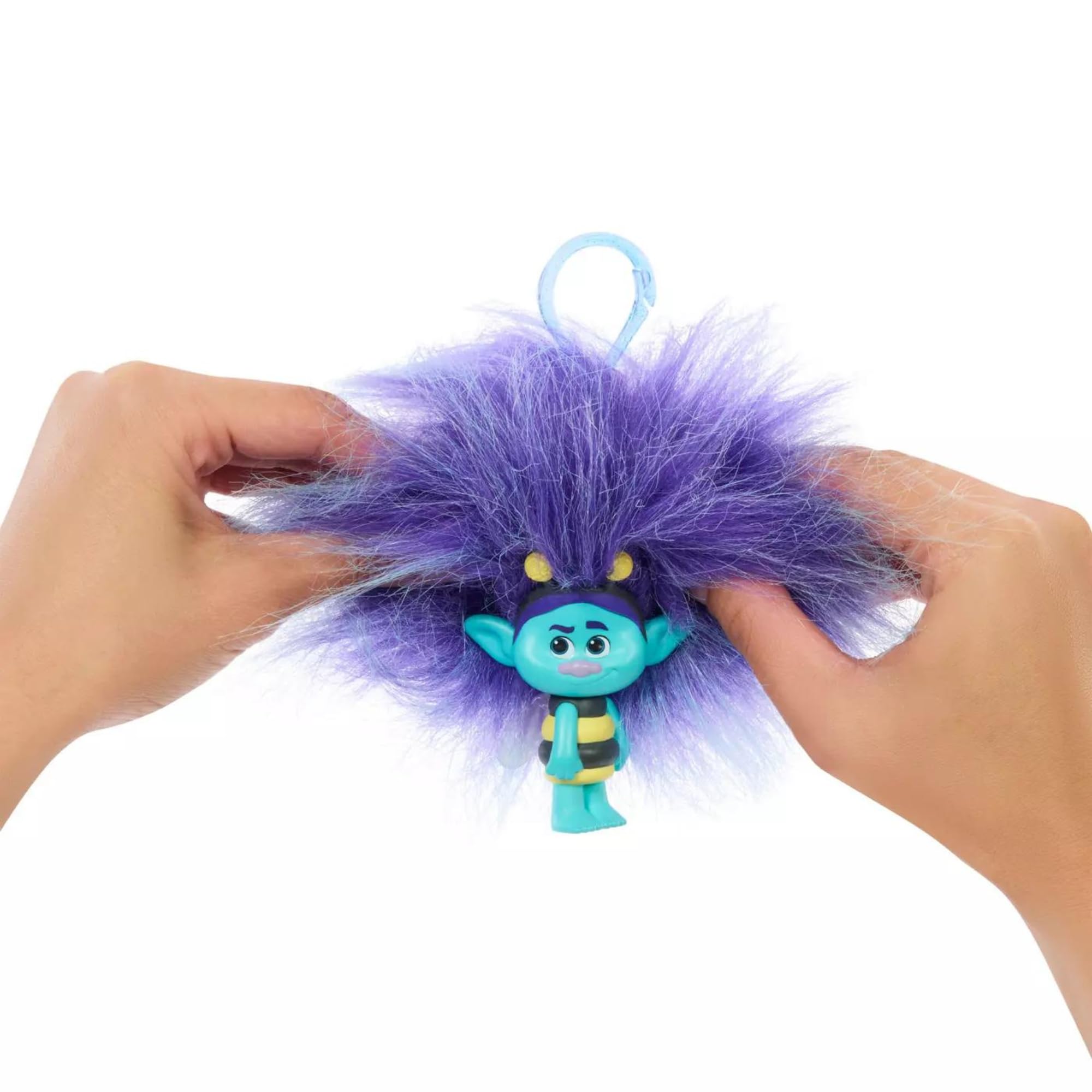 Trolls Pom Poms Series 2 Keyclip Toy Figure Blind Box Sets – Pack of 4 ...
