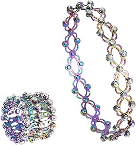 Amazon.com: JHJEWH 2 In 1 Adjustable Bracelet Ring Collapsible Link ...