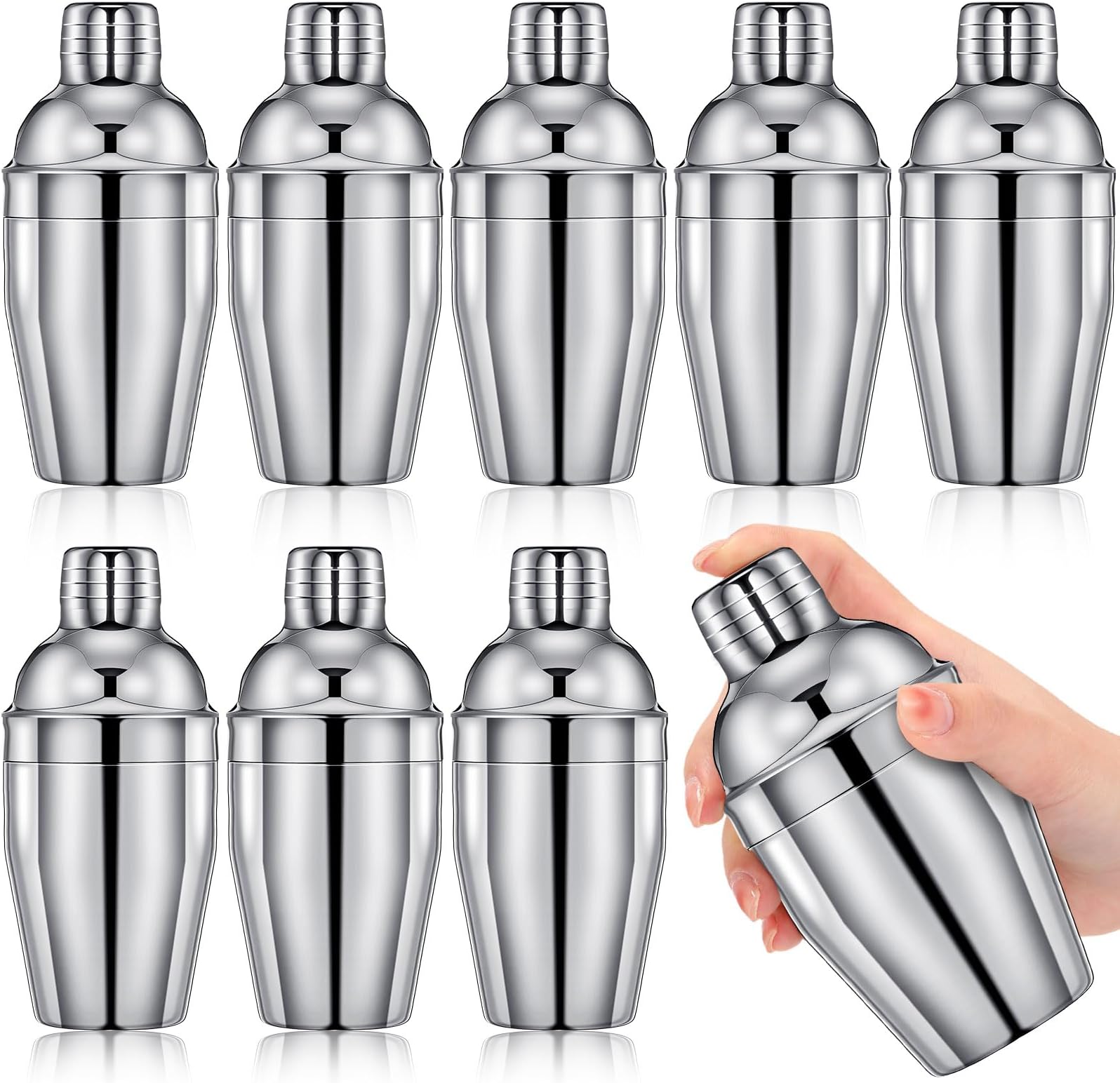 Amazon.com: 6PCS Mini Cocktail Shaker, Drink Shakers Cocktail,Stainless ...