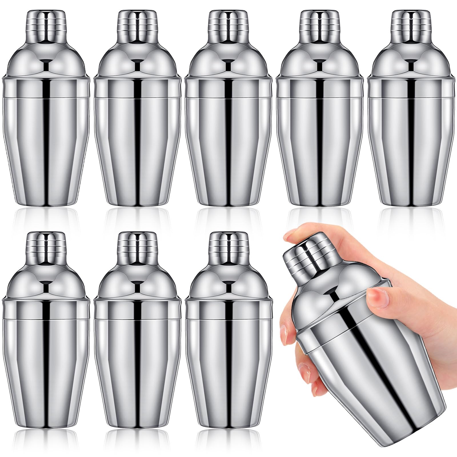 Amazon.com: Nitial 9 Pcs Bar Cocktail Shaker Professional Stainless ...