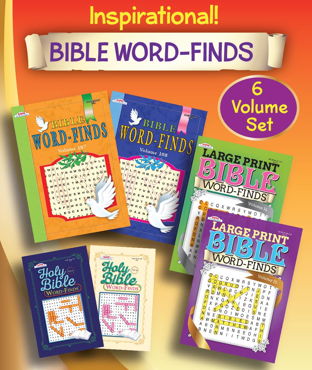 KAPPA Super Saver BIBLE Word-Finds Assorted Word Search Puzzle Book ...