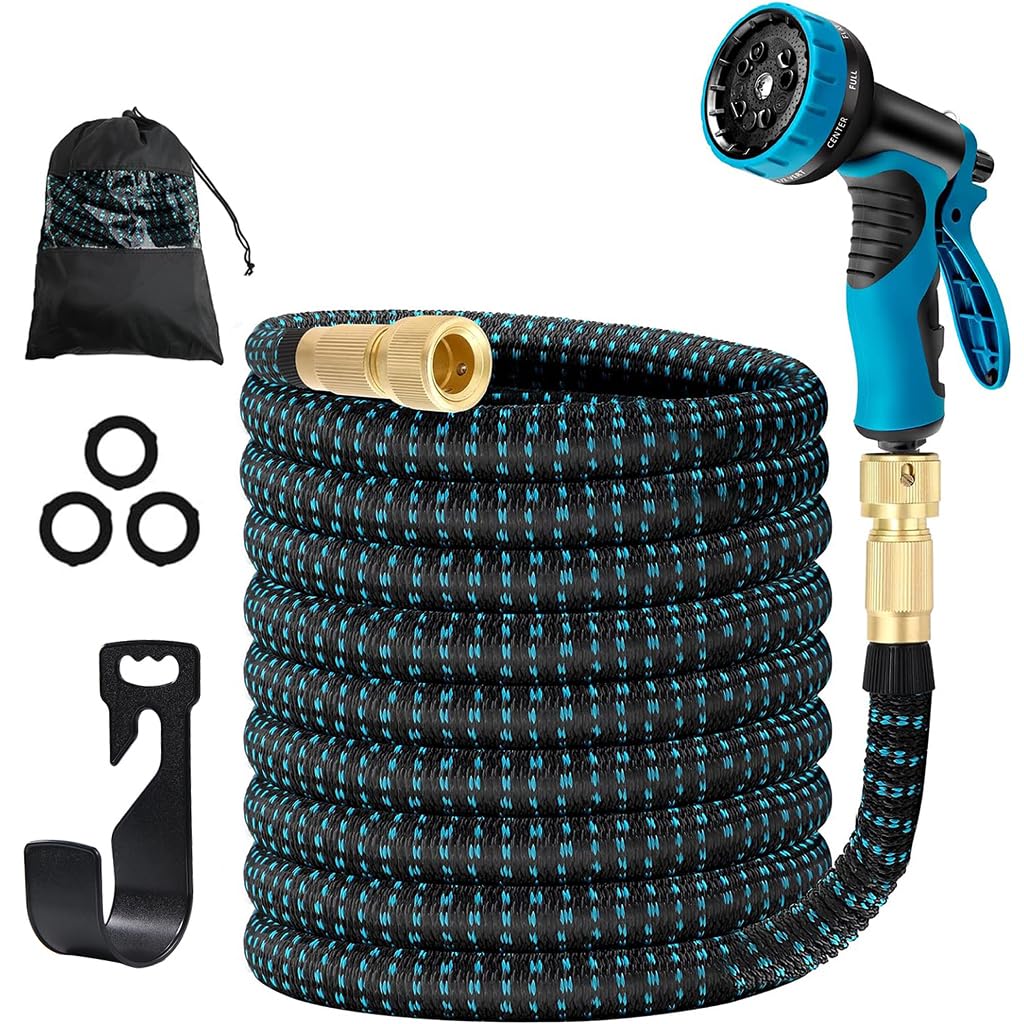 HASTHIP® 15m Garden Hose Pipe with 10 Function Sprayer Gun, Expandable ...