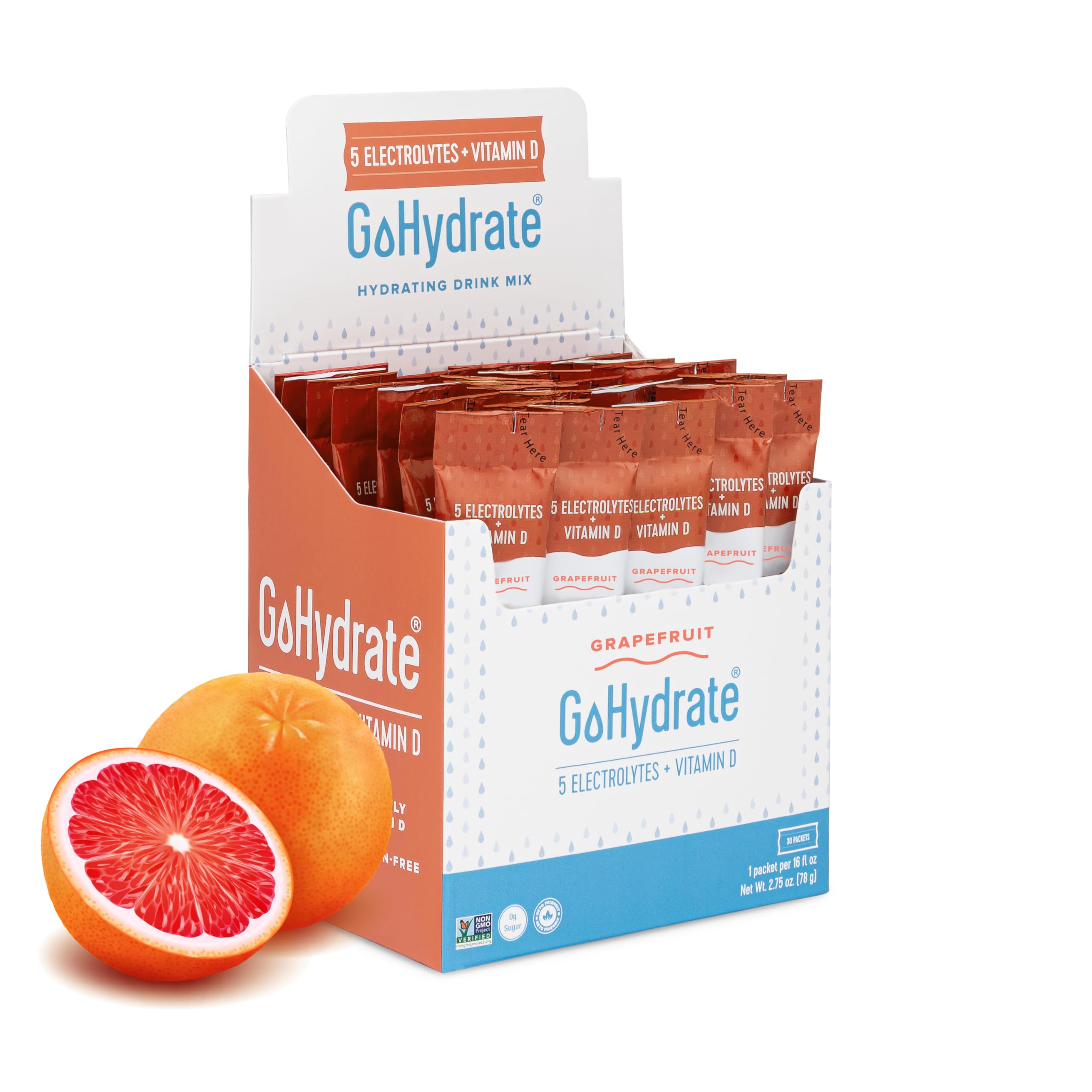 Amazon.com: GoHydrate Electrolyte Drink Mix - A Naturally Flavored ...