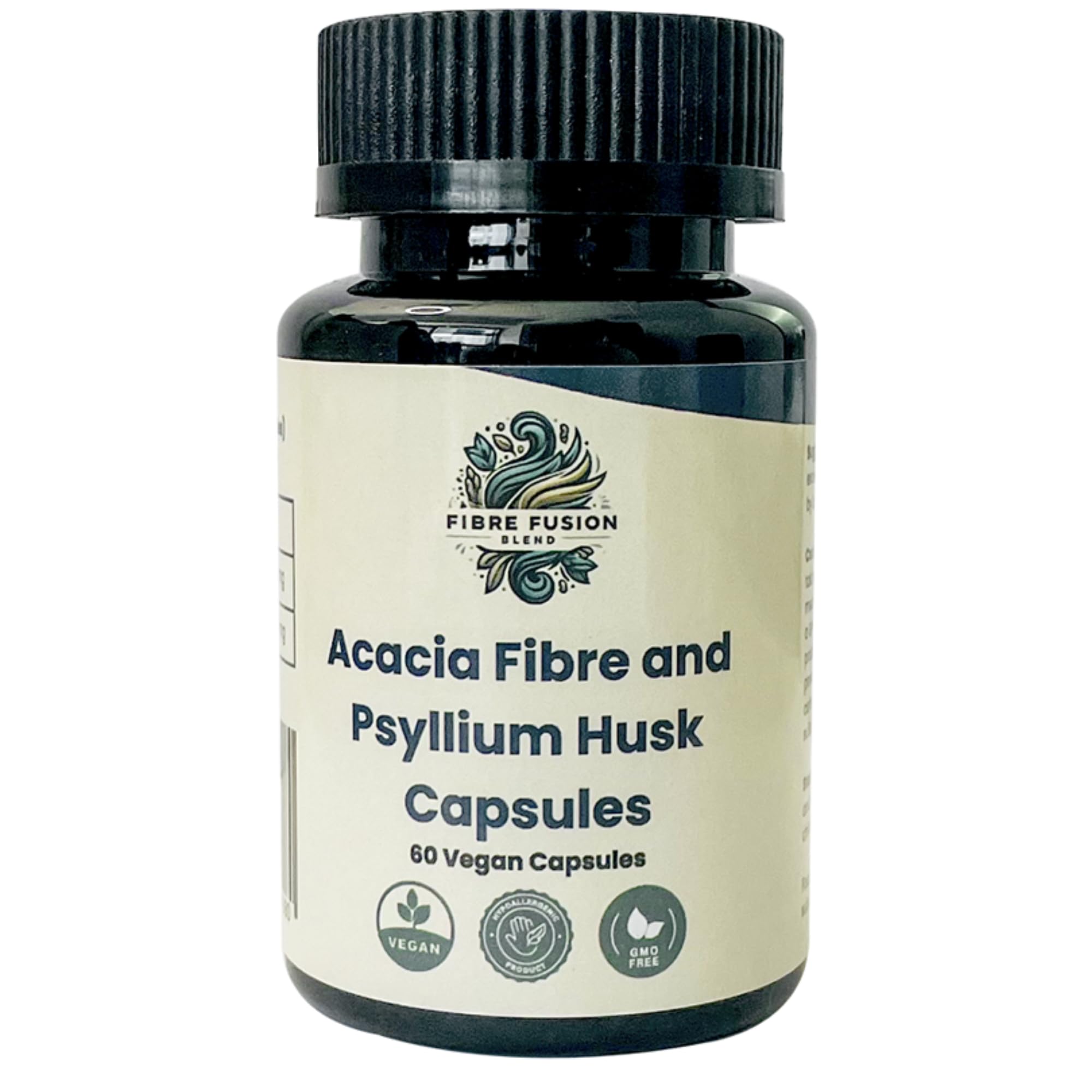 Acacia Fibre & Psyllium Husk Capsules - Vegan, Allergy-Free, GMO-Free ...
