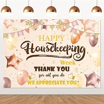 Amazon.com: IRCOR Housekeeping Week Decorations Happy Housekeeping Week ...