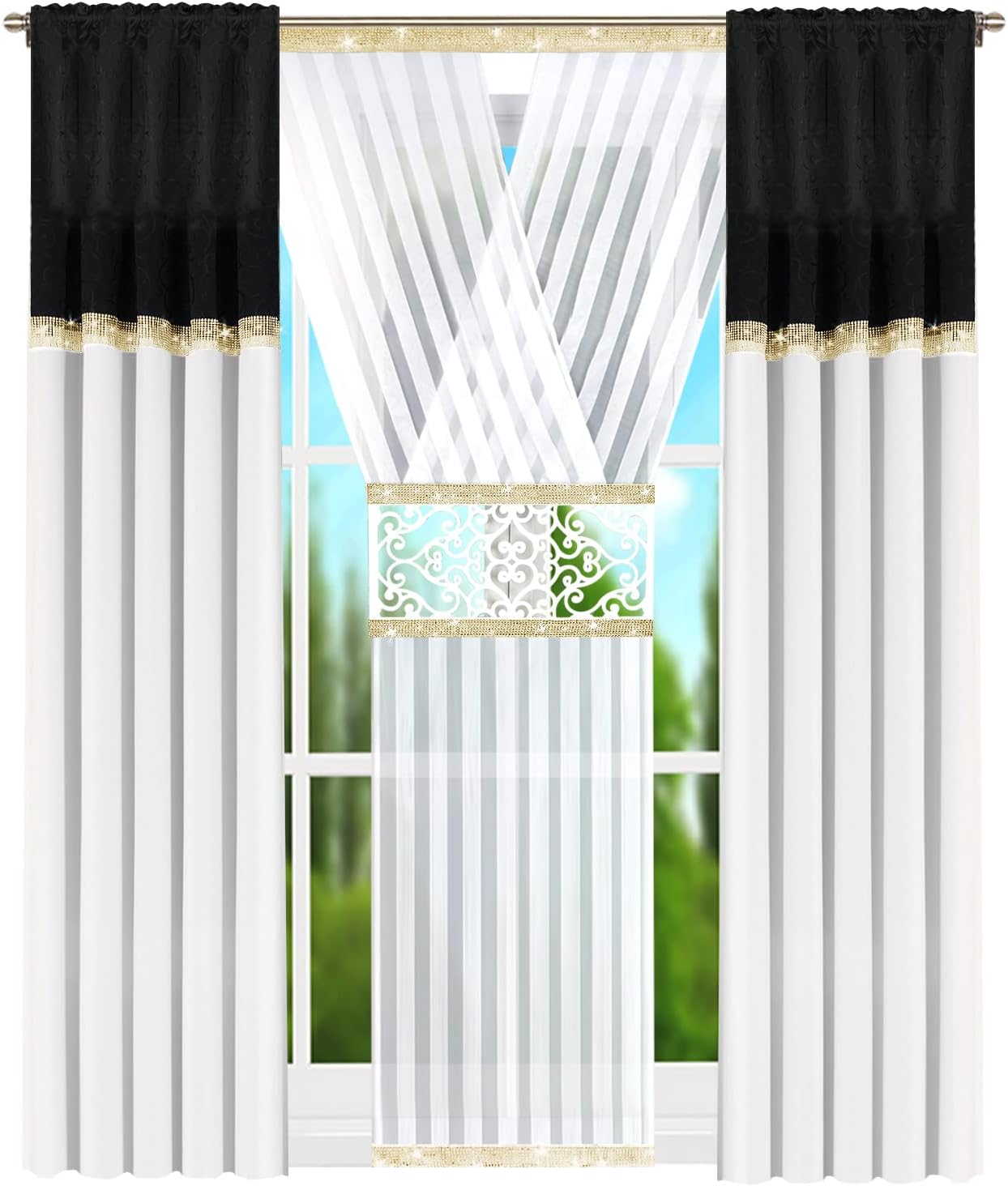 Amazon.de: Flying Curtains Einzigartiges Gardine Vorhang Set | Deko ...