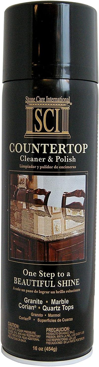 Amazon.com: SCI Countertop Cleaner and Polish for Granite Marble Corian ...