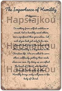 Amazon.com: The Importance of Humility Interesting metal tin brand ...