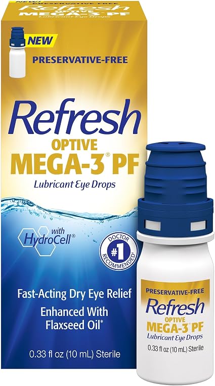 Amazon.com: Refresh OPTIVE MEGA-3 PF Lubricant Eye Drops Preservative ...