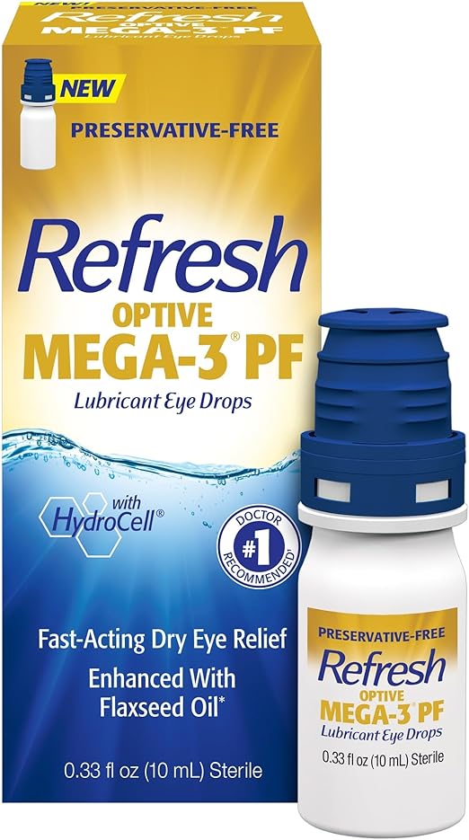 Amazon.com: Refresh OPTIVE MEGA-3 PF Lubricant Eye Drops Preservative ...