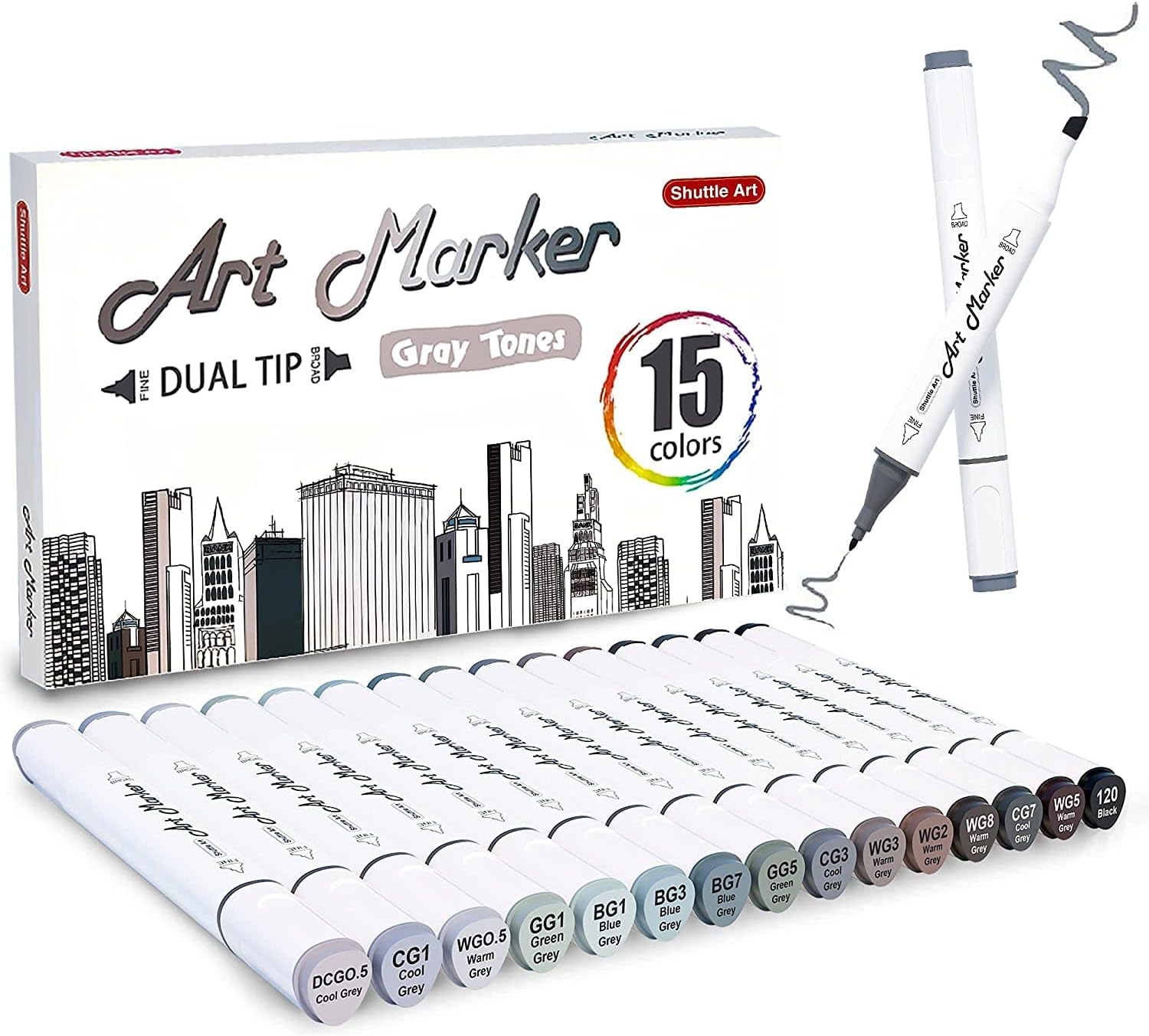 Amazon.com: edding 4500 textile marker - grey - 1 pen - round nib 2-3 ...