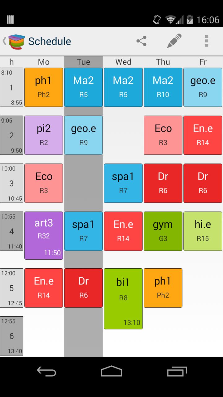 School Timetable - App on Amazon Appstore