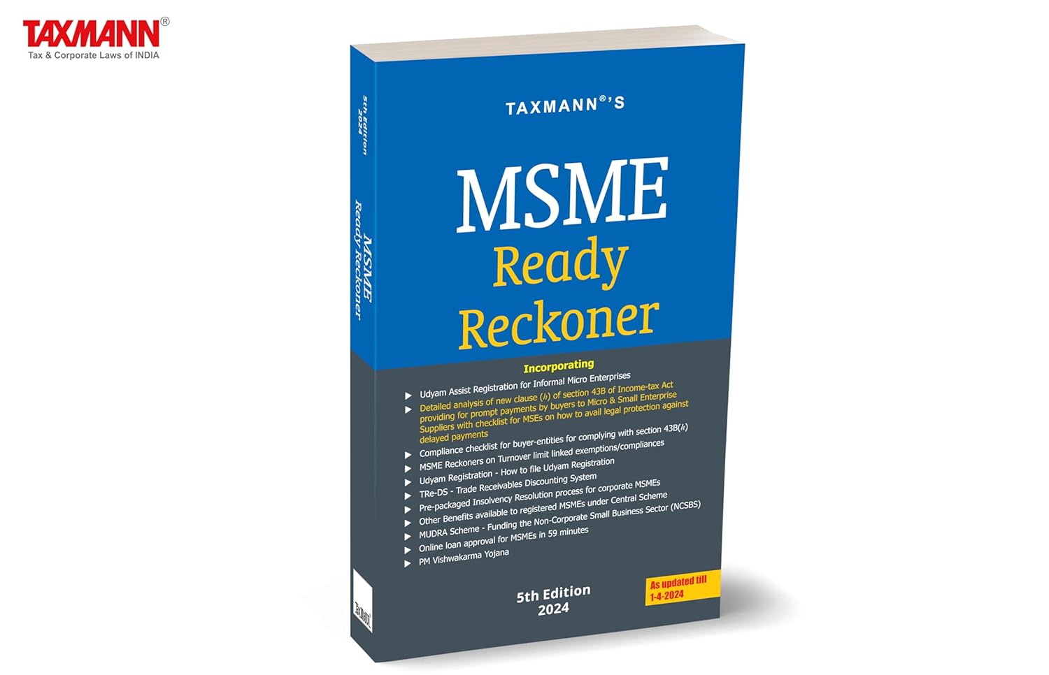 Buy Taxmann's MSME Ready Reckoner – Handbook that comprehensively ...