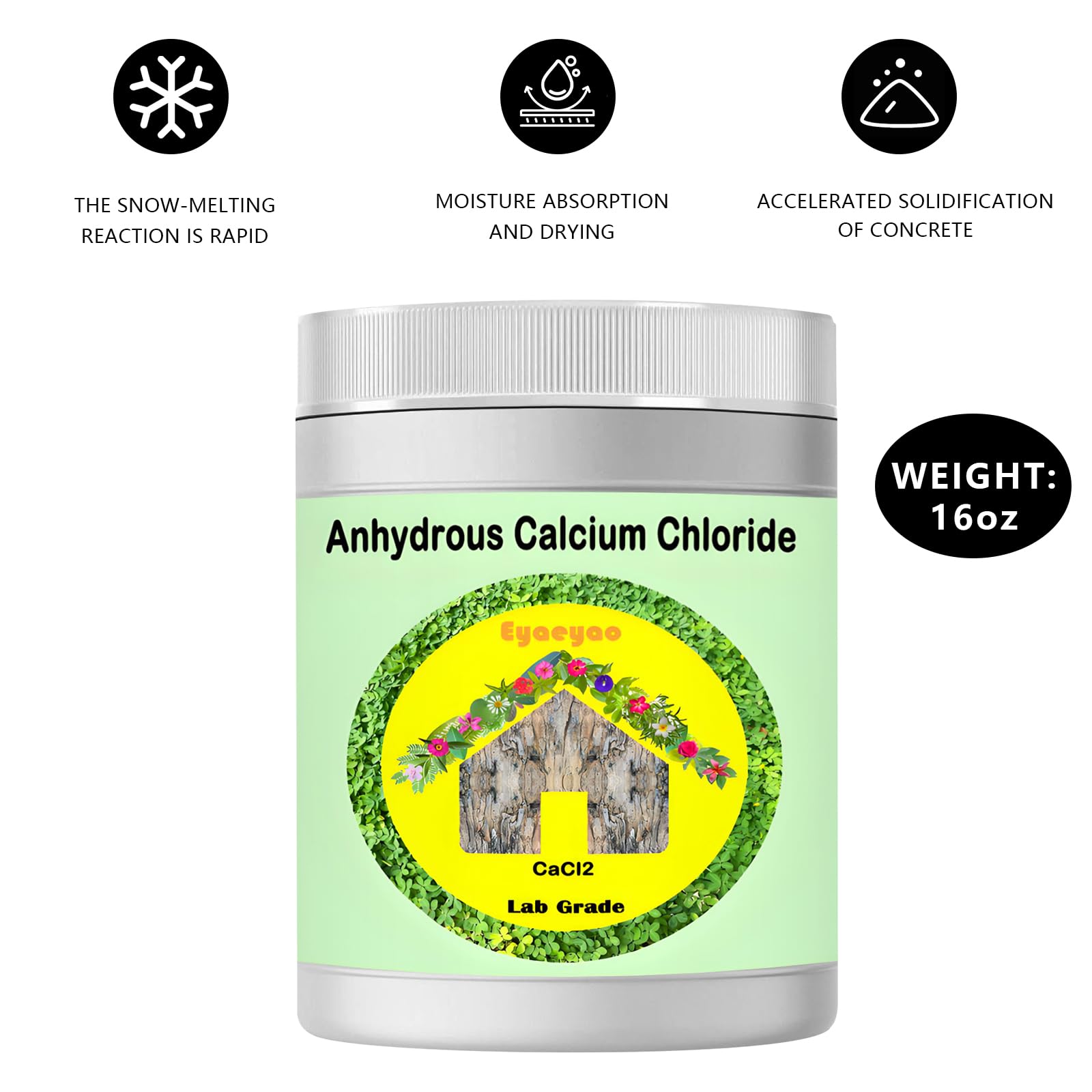 Snapklik.com : Anhydrous Calcium Chloride, Laboratory-Grade - 200 Mesh ...