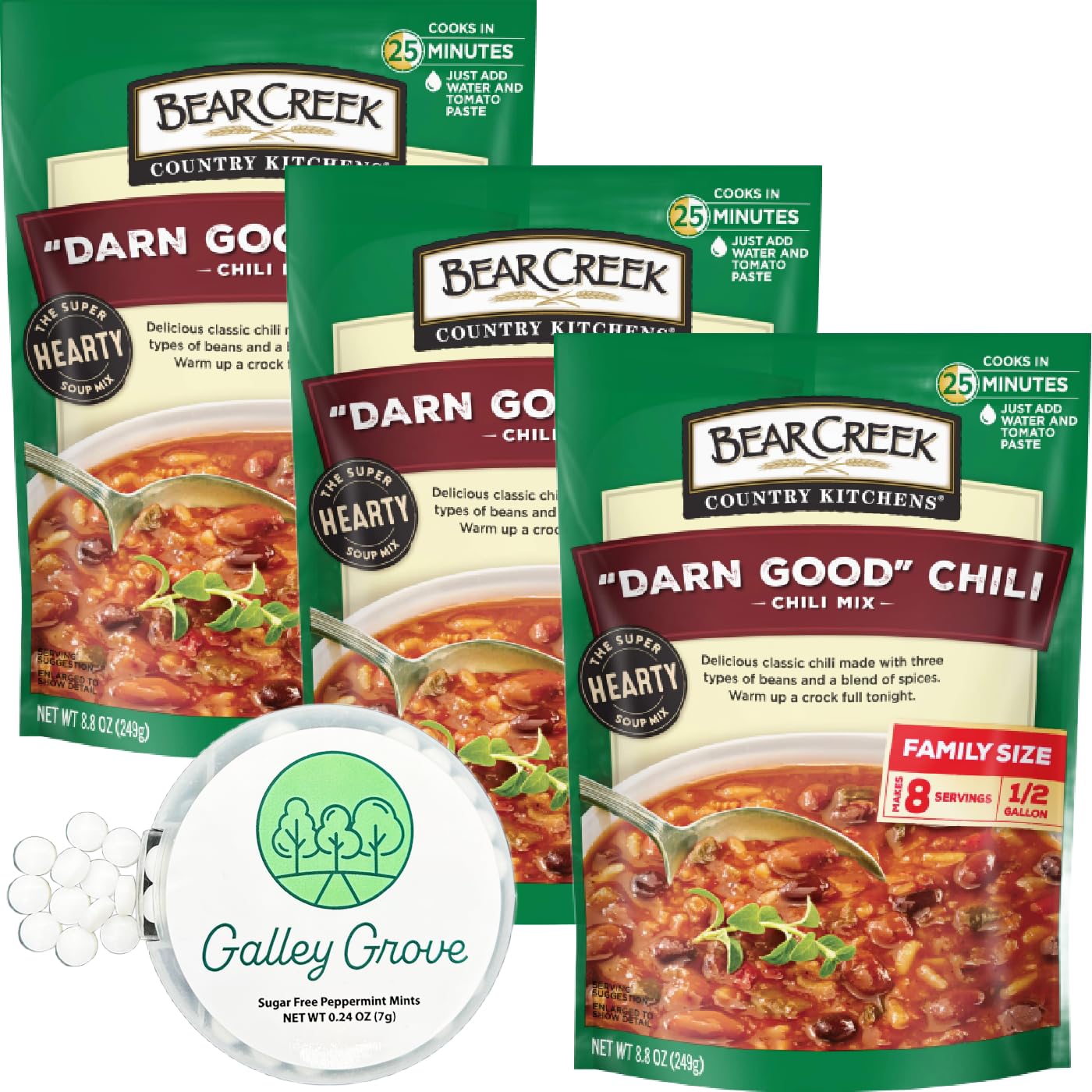 Amazon.com: Bear Creek Darn Good Chili Dry Soup Mix Starter Kit Bulk (3 ...