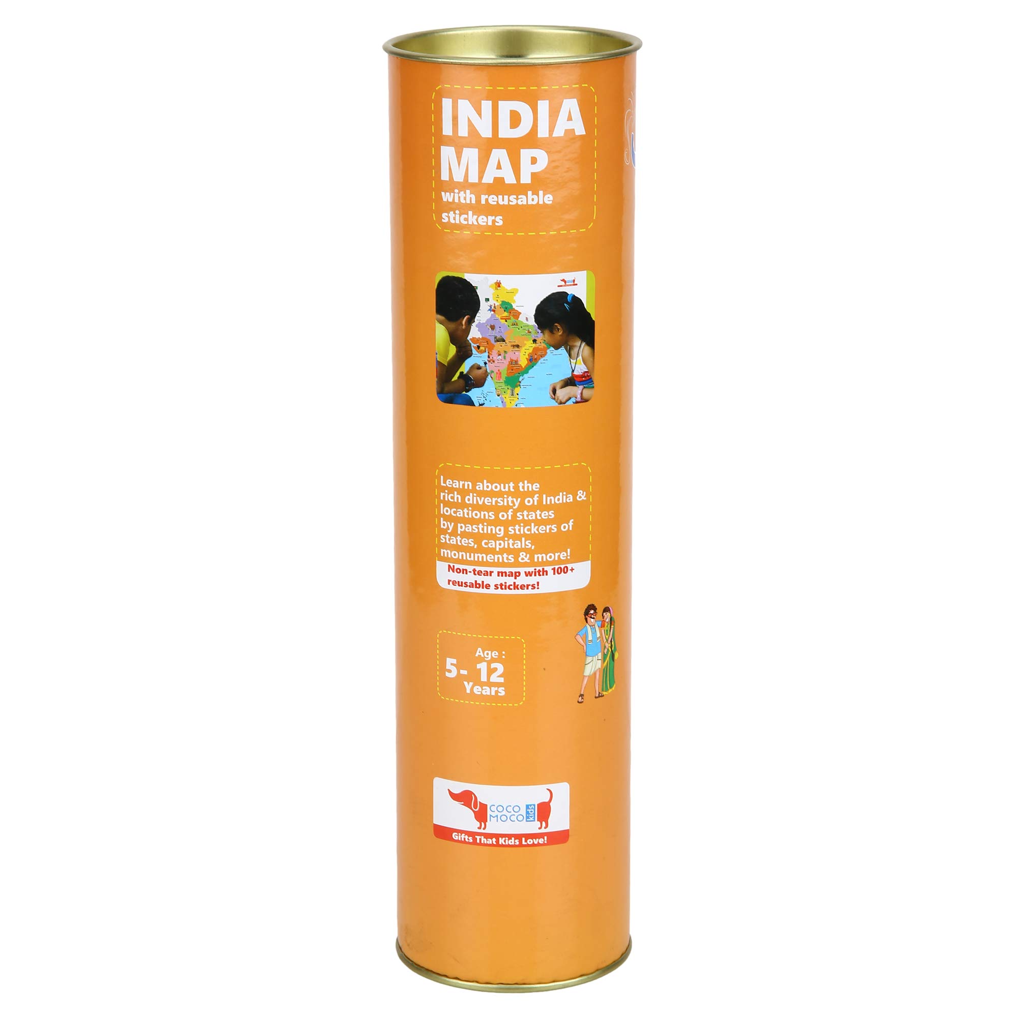 CocoMoco Kids India Map with Stickers : Amazon.in: Toys & Games