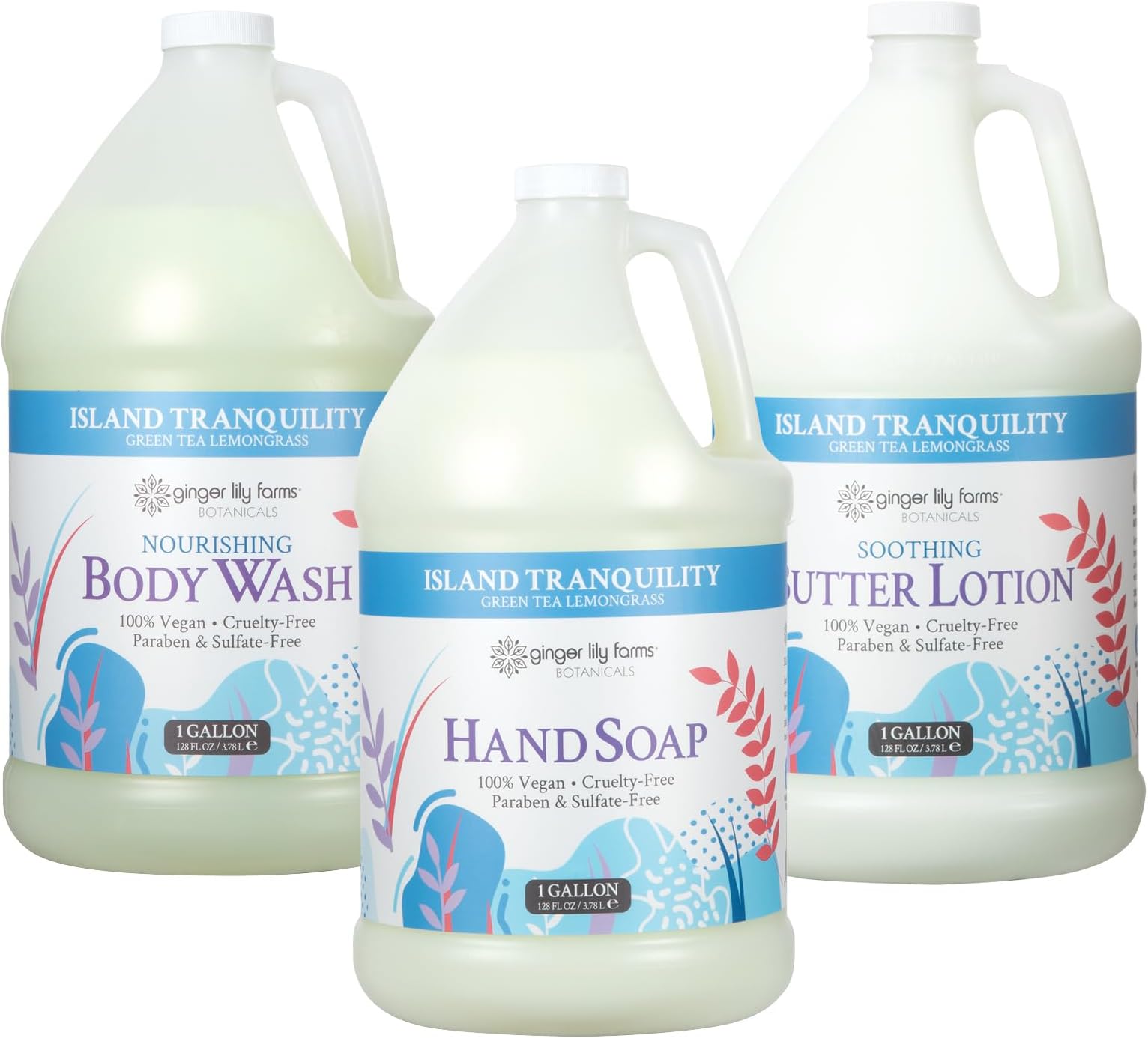 Amazon.com : Ginger Lily Farms Botanicals Body Wash + Hand Soap ...