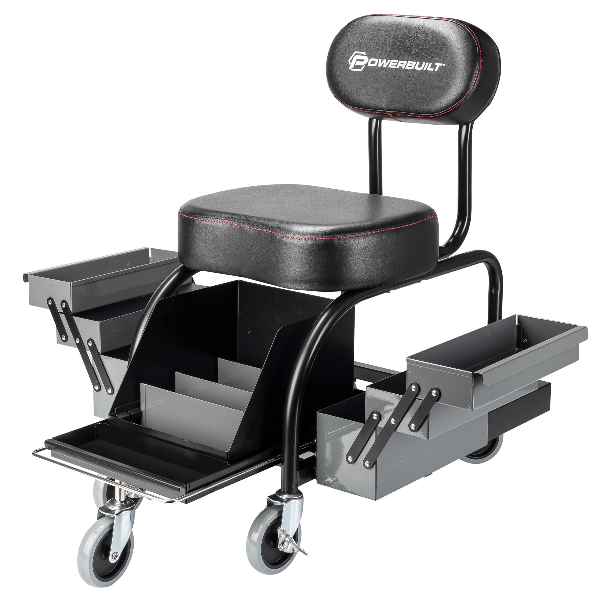 Amazon.com: Powerbuilt Professional Mechanics Roller Seat, Heavy Duty ...